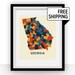 Los Angeles Map Print Full Color Map Poster