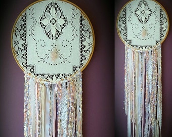 Lace wall hanging | Etsy