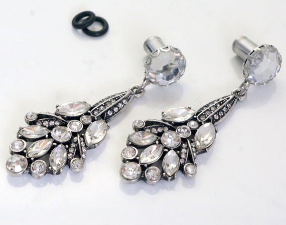 Wedding Plugs 00g 0g 2g 4g Dangle Gauges 1/2 9/16 5/8 3/4 7/8