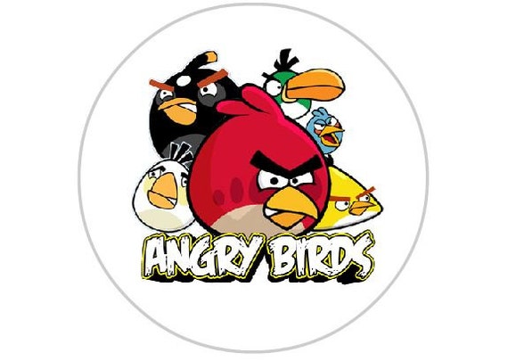 24 Angry Birds Round Envelope Seals Labels Stickers Buy 3