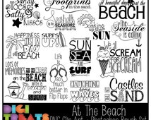 Unique beach word art related items | Etsy