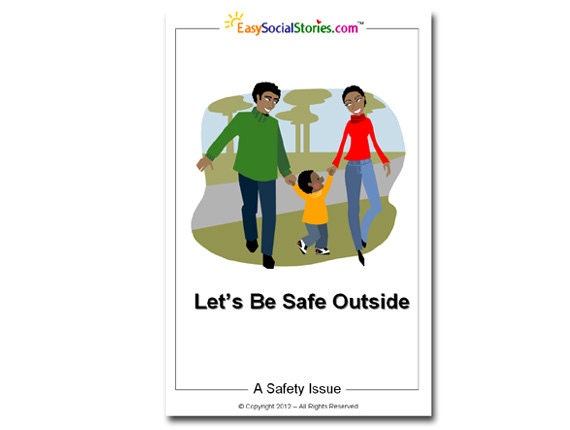 Let's Be Safe Outside Easy Social Story