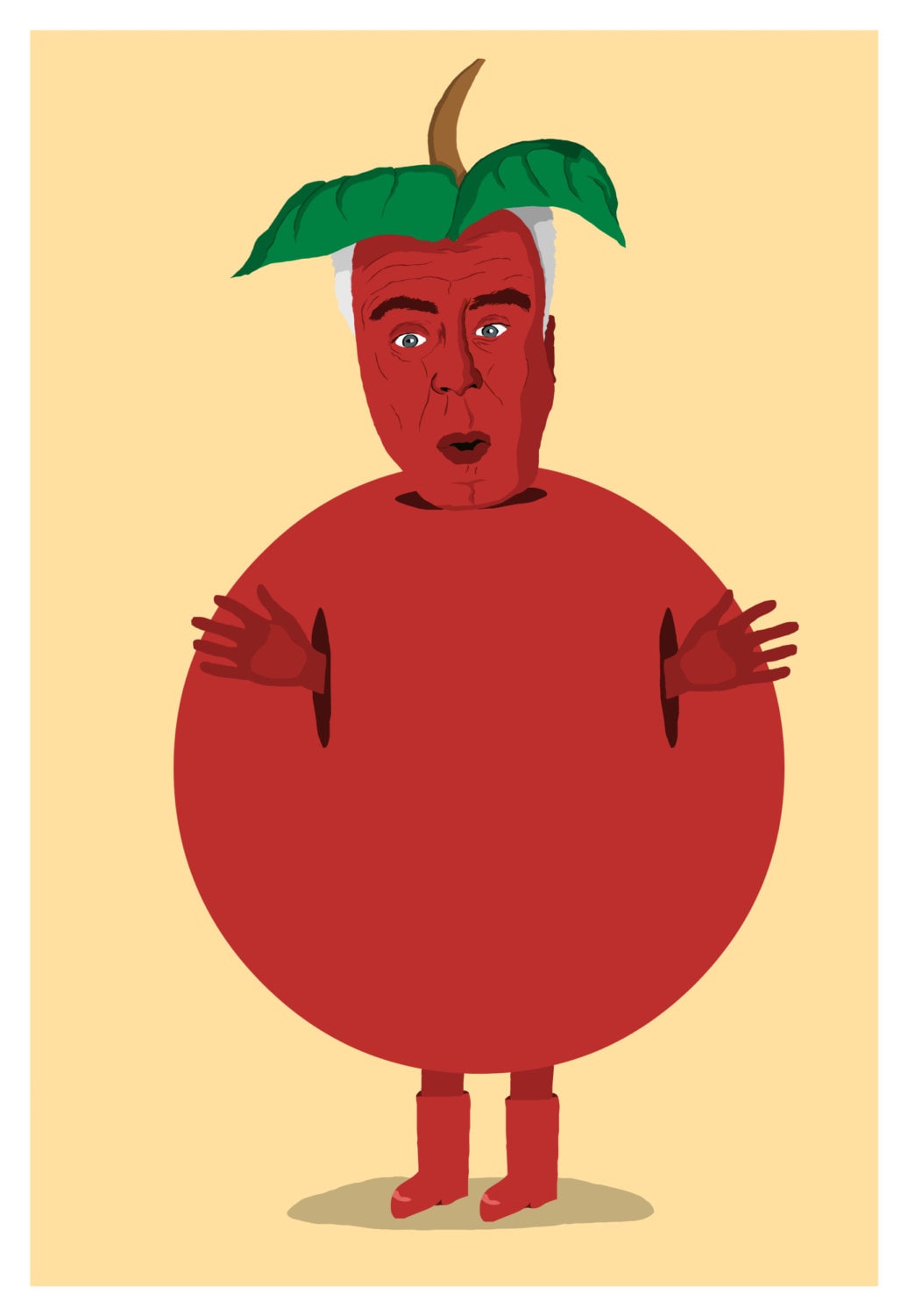 Phoenix Nights 'Jerry The Berry' original A4