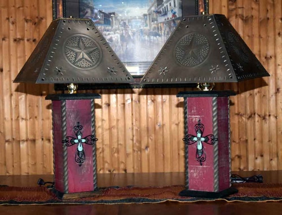 24 Rustic Lamps Western Lamps Western Cross Table