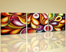 Unique flow art painting related items | Etsy