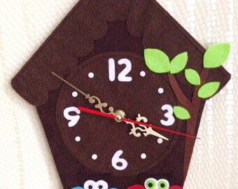 Unique cute wall clock related items | Etsy