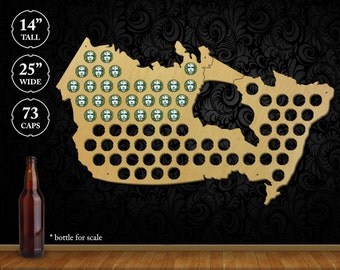 The Original Beer Cap Map of USA Display Beer Caps Craft Beer