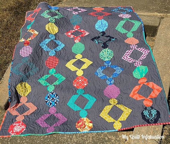 Boho Beads Quilt Pattern by MyQuiltInfatuation on Etsy