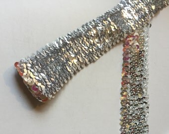 Wide silver trim | Etsy