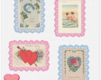 Vintage Victorian Postcard Roses from Early 1900's by AbFabDeArte