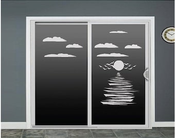 Sliding door decals | Etsy