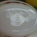 Rare Agee Pyrex Strawberry dish Australian Crown Pyrex open