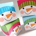 Christmas Box Template Printable Snowman by LilCubbyPrintables