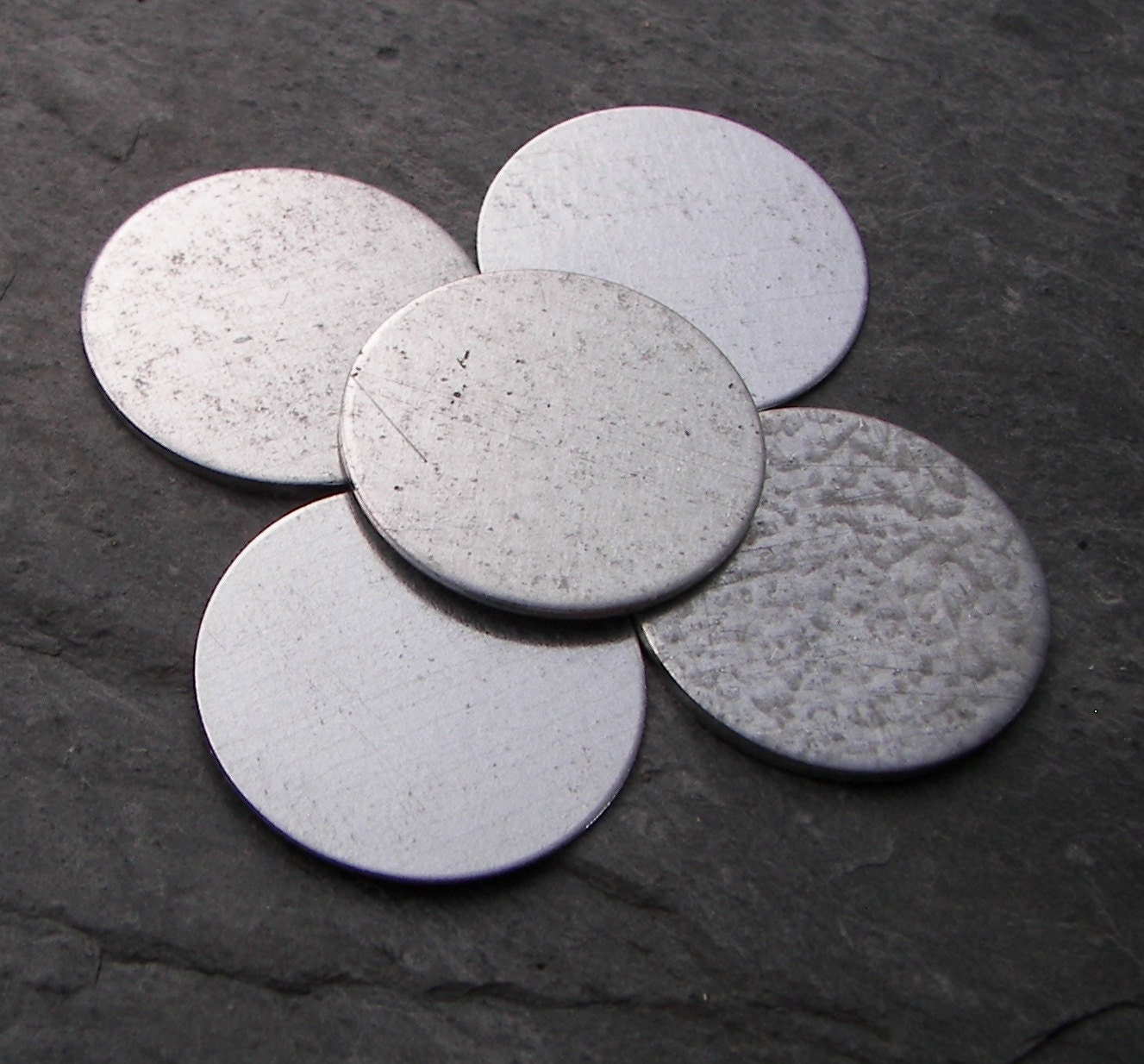 Galvanized 50 1 round discs circles Smooth Blanks