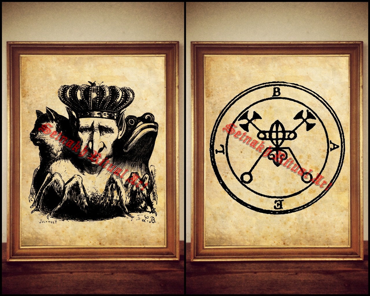 1 BAEL BAAL demon seal print Goetia sigil poster by FraterSetnakh