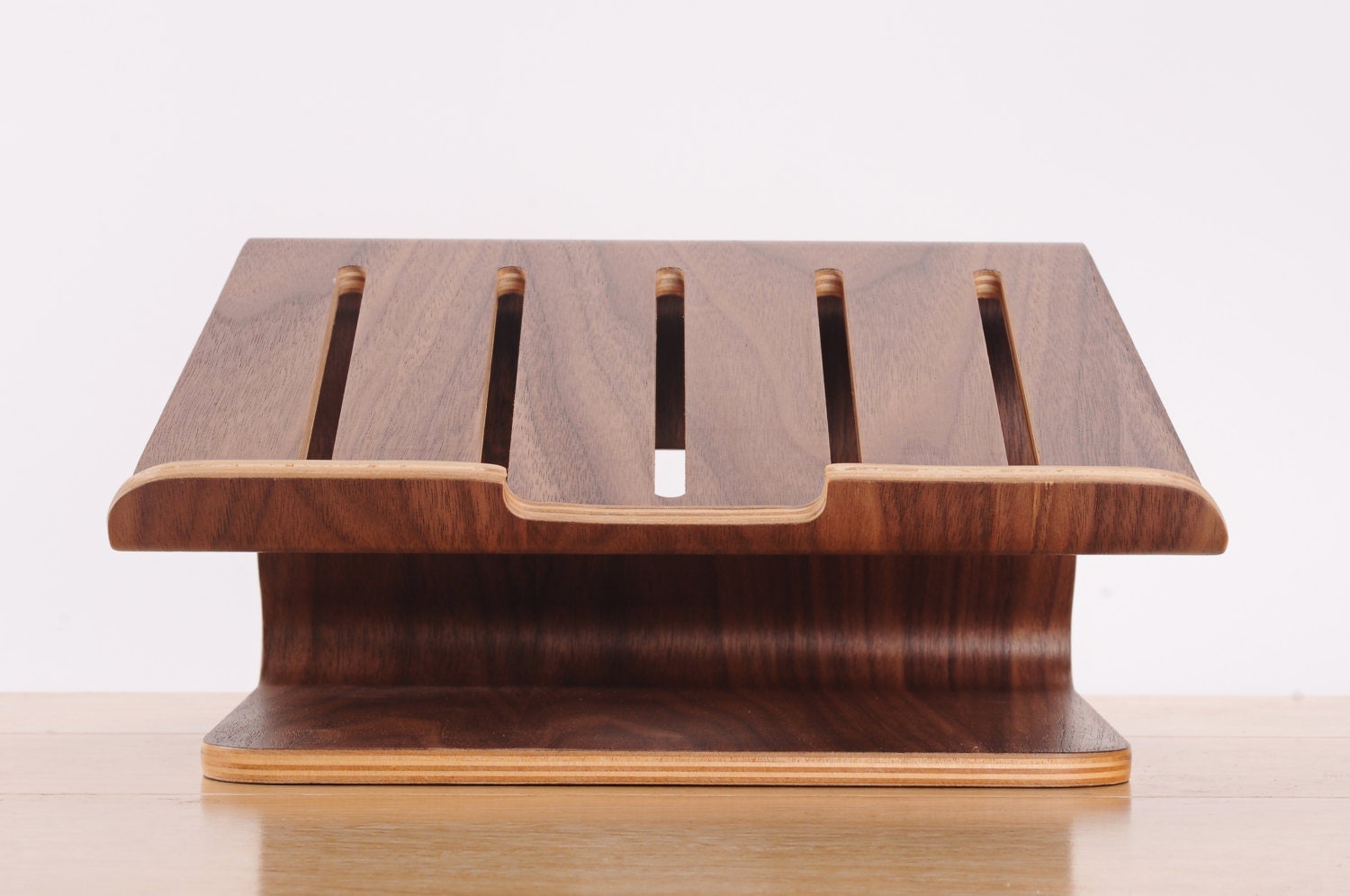 Laptop wooden stand