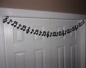 Music note banner | Etsy