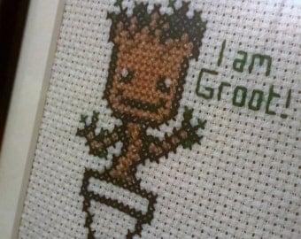Groot cross stitch | Etsy