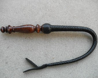 Leather bull whip | Etsy