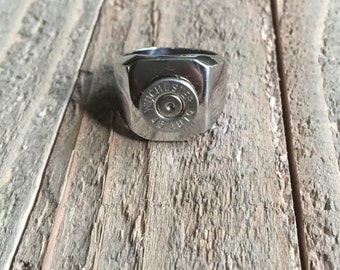 Mens bullet ring | Etsy