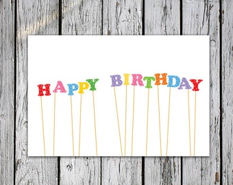 Happy birthday cards | Etsy