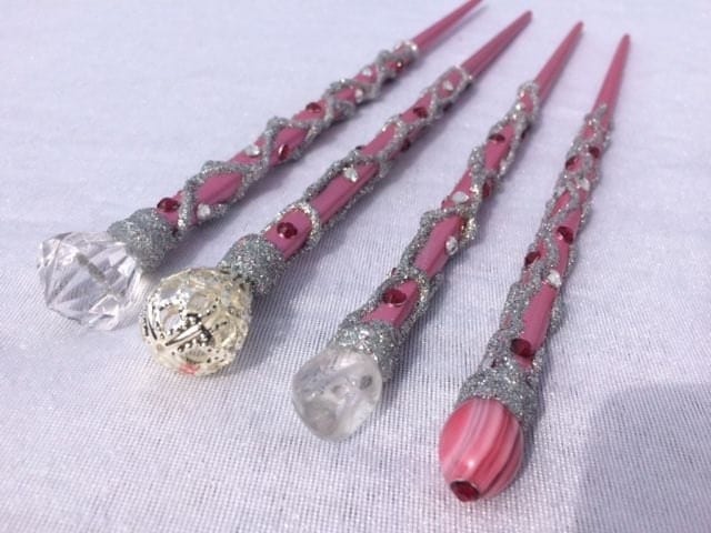 Pink Magic Wands Wizard Wand Fairy Wand Witches Wand Steampunk