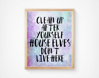 House elf poster | Etsy