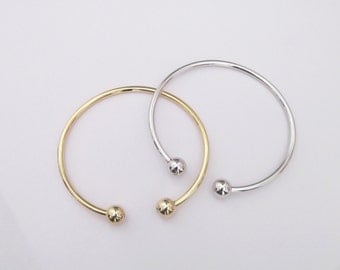 Ball end bangle | Etsy