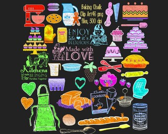 Unique baking clip art related items | Etsy