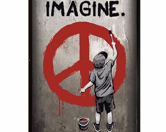 Peace sign print | Etsy