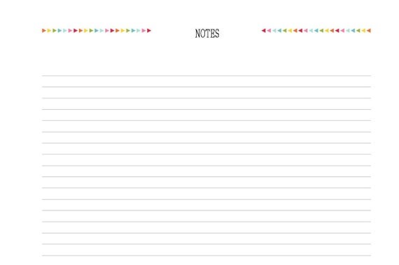 Printable Notes Page