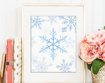 Snowflake wall art | Etsy