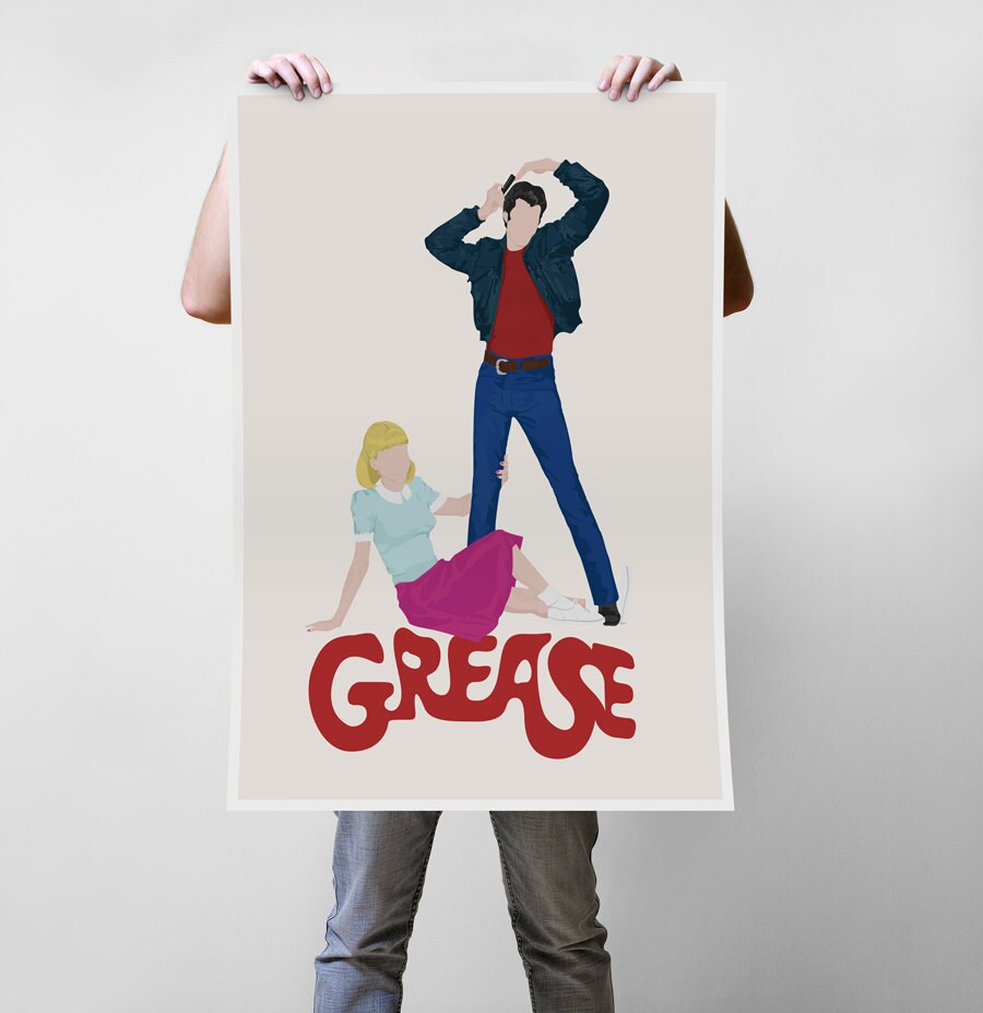Grease Movie Art Print Poster Multiple Sizes