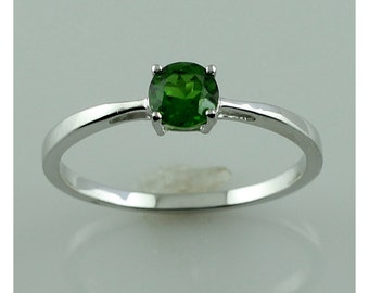 Chrome diopside ring | Etsy