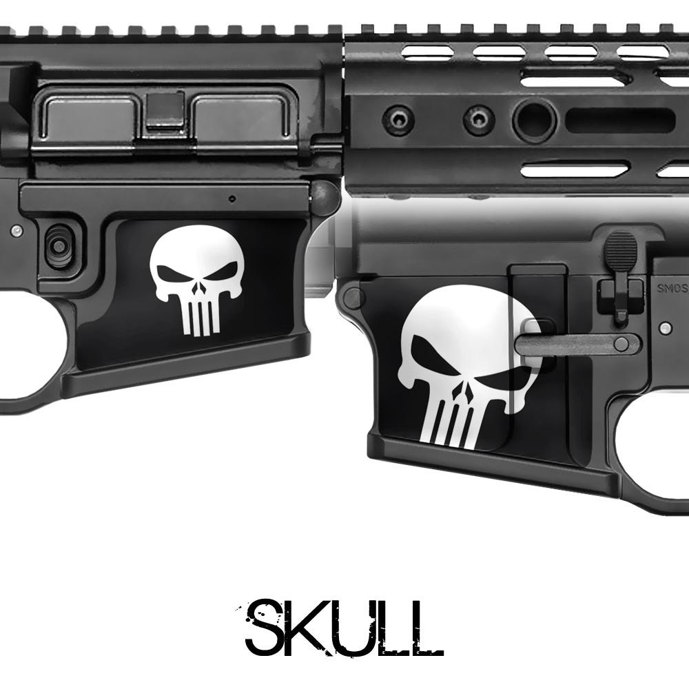 GunSkins AR-15 Magwell Skin Specialty Decal Skull