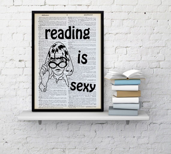 Reading Is Sexy Dictionary Print Bookworm T Book Lover