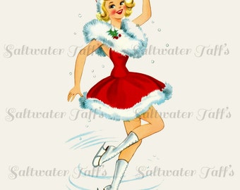 Mrs claus card | Etsy