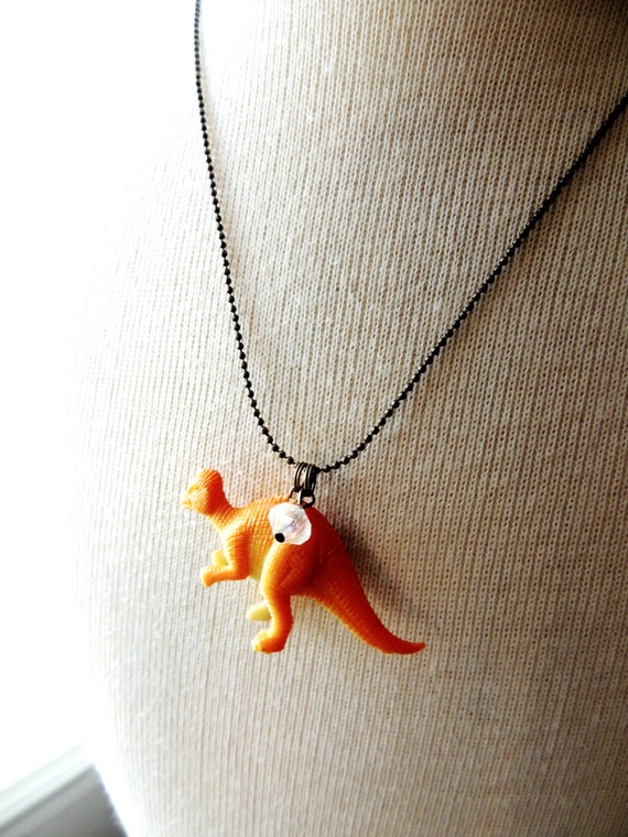 Dinosaur Necklace Dino Necklaces Jewelry by UnconventionalJ