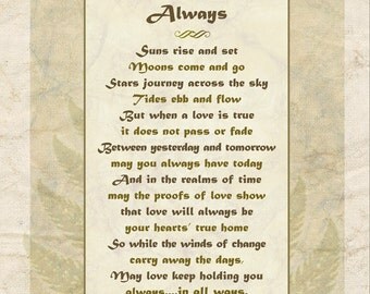 UNCOMMON LOVE Wedding Commitment Poem by by HeavenandEarthWorks