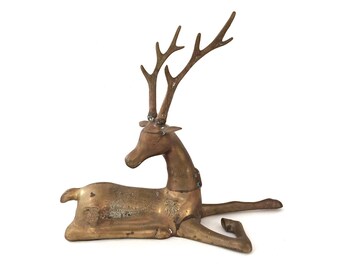 Unique reindeer sculpture related items | Etsy