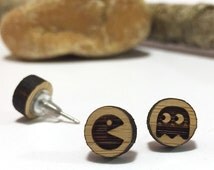 Popular items for pacman earrings on Etsy