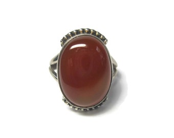 Carnelian ring | Etsy