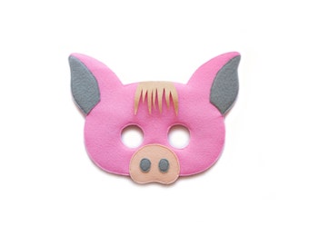 Unique pink pig mask related items | Etsy