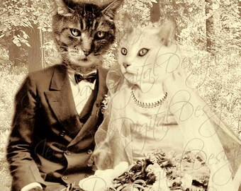 Cat wedding | Etsy