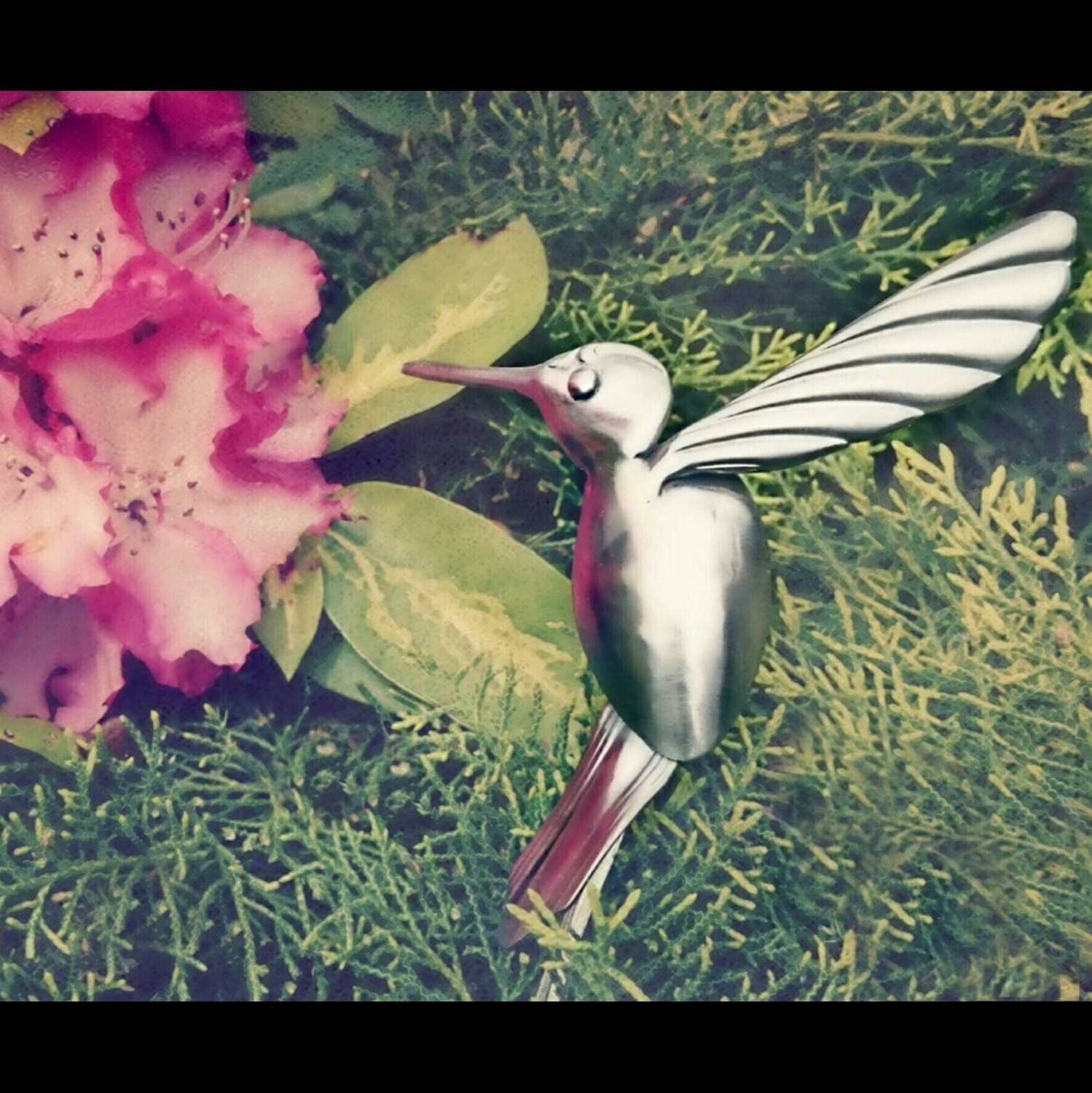 Hummingbird Sculpture Made to Order Two Spoons/Four
