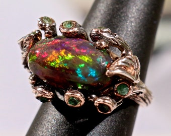 Vintage opal ring | Etsy