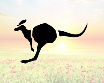 Kangaroo decals | Etsy
