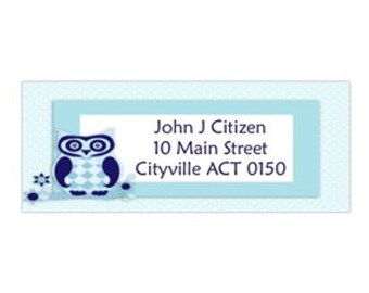 Owl address labels | Etsy