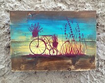 Popular items for bicycle painting on Etsy