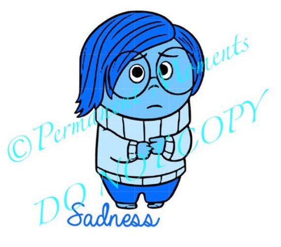 Items similar to SVG STUDIO Inside Out Sadness Scalable Vector Instant ...